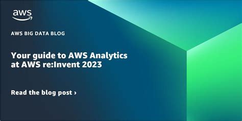Ajjay Govindaram On Linkedin Your Guide To Aws Analytics At Aws Re