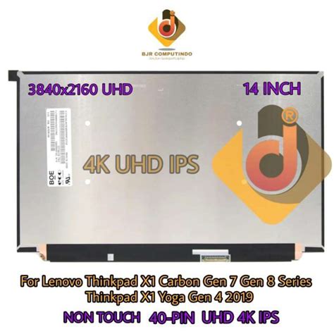 Promo Lcd Led Lenovo Thinkpad X Carbon Gen Gen Nv Qum N Uhd K Ips Diskon Di Seller