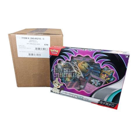 Pokemon Mimikyu Ex Collection 6 Box Case Steel City Collectibles