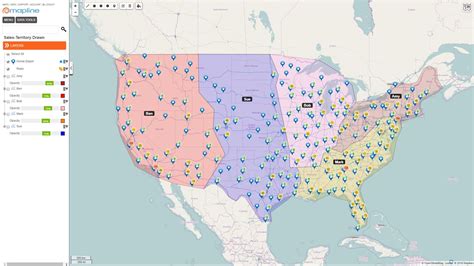 Sales Territory Map Template