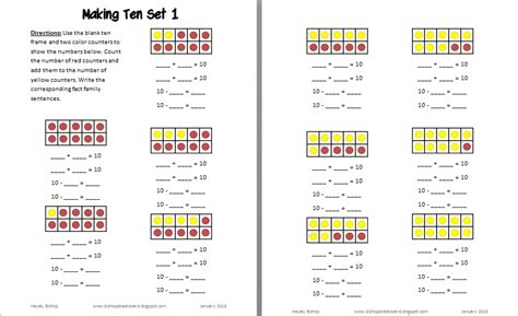 Bishops Blackboard An Elementary Education Blog Making Ten Addition