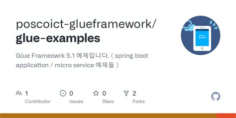 github poscoict glueframework glue examples glue frameowrk 5 1 예제입니다