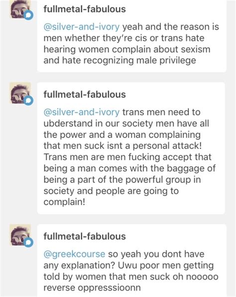 Followed This Trans Positivity Blog Saw This Unfollowed Saying Men