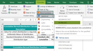 NORM DIST Excel Function Formula Examples How To Use