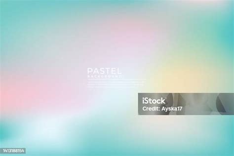 파스텔 멀티 컬러 그라데이션 벡터 배경 간단한 형태와 현대 배경 그래픽으로 색상 공간의 조화 배경 주제에 대한 스톡 벡터 아트