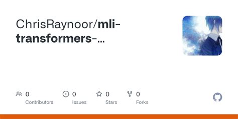 GitHub ChrisRaynoor Mli Transformers Benchmarks