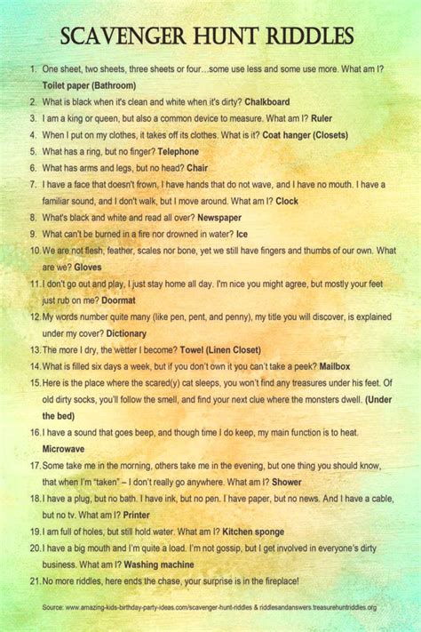 Scavenger Newfound Hunts Love My Of 10 Myyou Can Find Scavenger