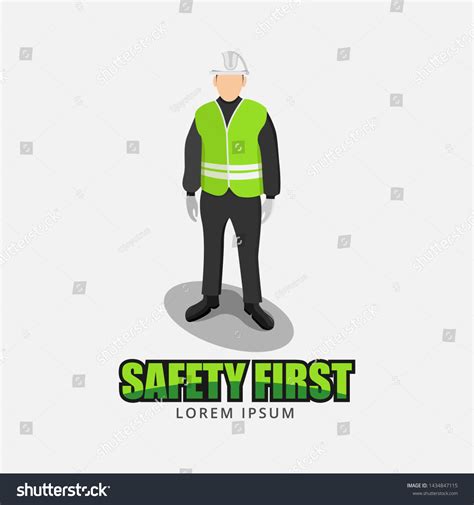 Isometric Construction Worker Wearing Hard Hat Stock Vector Royalty Free 1434847115 Shutterstock