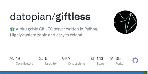 github datopian tless 🎁 a pluggable git lfs server written in