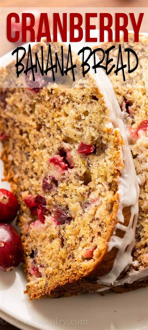 Cranberry Banana Bread Recipe I Wash You Dry
