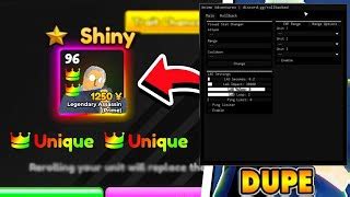 Anime Adventures Script Gui Hack Script Dupe Units Rollback Autofarm Macro Lag Script Shimura