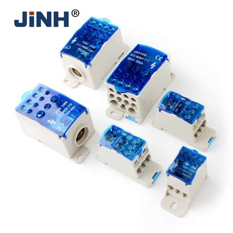 DIN Rail Terminal Blocks Distribution Block Box Universal Electric Wire Connector Junction Box