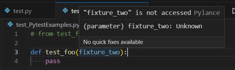Unimported Pytest Fixtures Are Recognized By Hover · Issue 4900