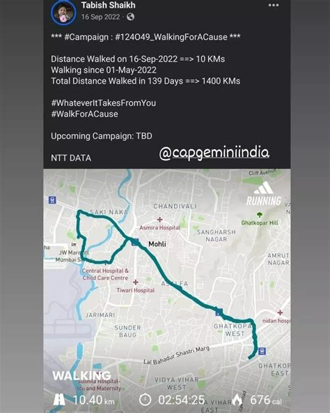 tabish shaikh on linkedin campaign 124o49 walkingforacause