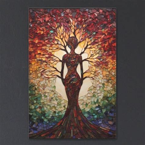 Tree Of Life Mosaic Etsy