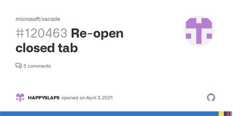 Re Open Closed Tab Issue Microsoft Vscode GitHub