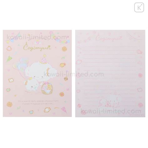 Japan Sanrio Stationery Letter Set Cogimyun Party Kawaii Limited