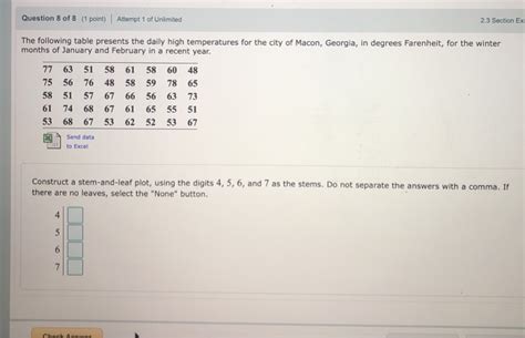 Solved Question 8 Of 8 1 Point Attempt 1 Of Unlimited 23