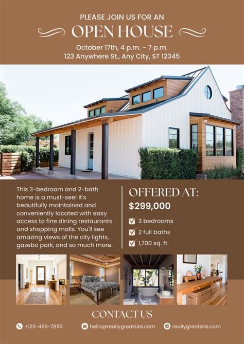 Free And Customizable Open House Templates