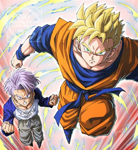 Son Gohan Trunks Trunks And Son Gohan Dragon Ball And 1 More Drawn