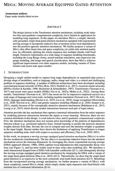 移动平均门控注意力 智源社区