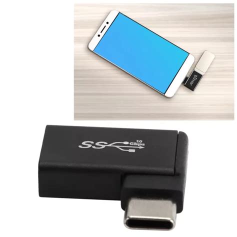 90 Degree Usb 30 Female To Usbc Male Otg Adapter Support High Speed