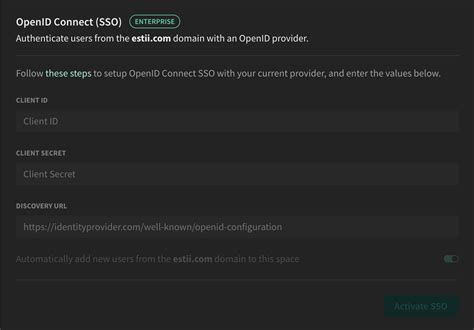 Configure Openid Connect