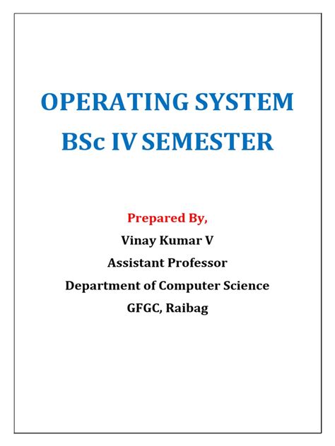 Operating Systems Pdf Thread Computing Process Computing