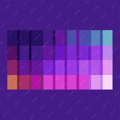 Purple Haze Gradients Color Palette Template Premium Ai Generated Vector