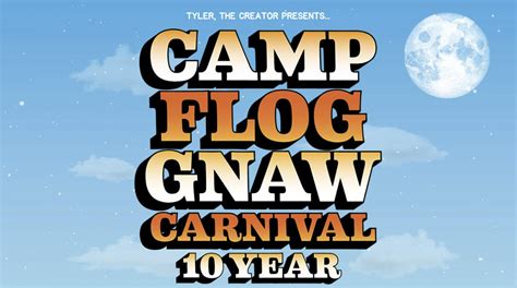 Tyler The Creators Camp Flog Gnaw Carnival Reveals Dates For 2024