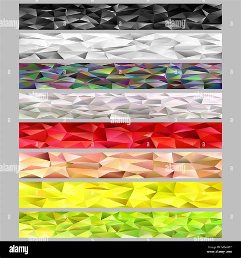 Abstract Triangle Polygon Pattern Mosaic Web Banner Template Background