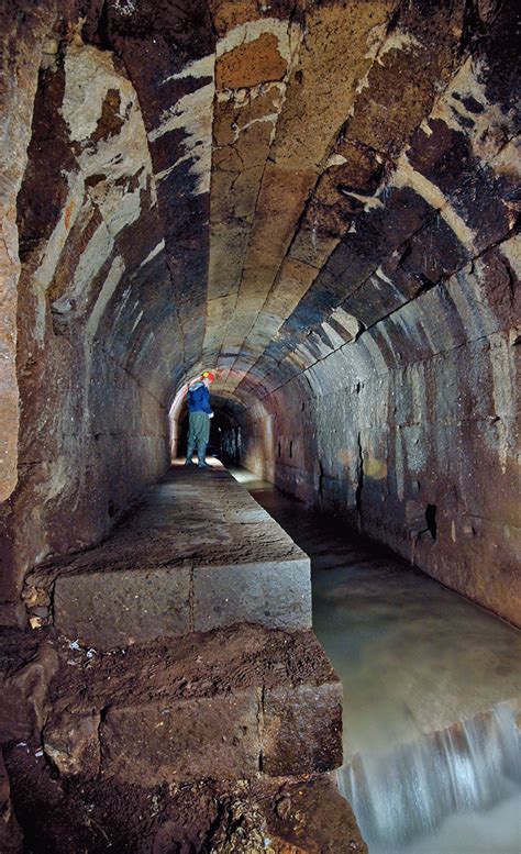 Interior Of The Great Sewer Cloaca Maxima Rome