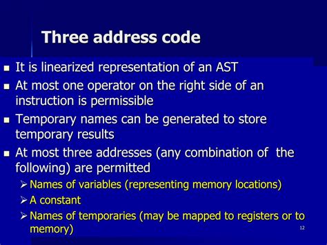 Ppt Intermediate Code Generation Powerpoint Presentation Free Download Id4703103