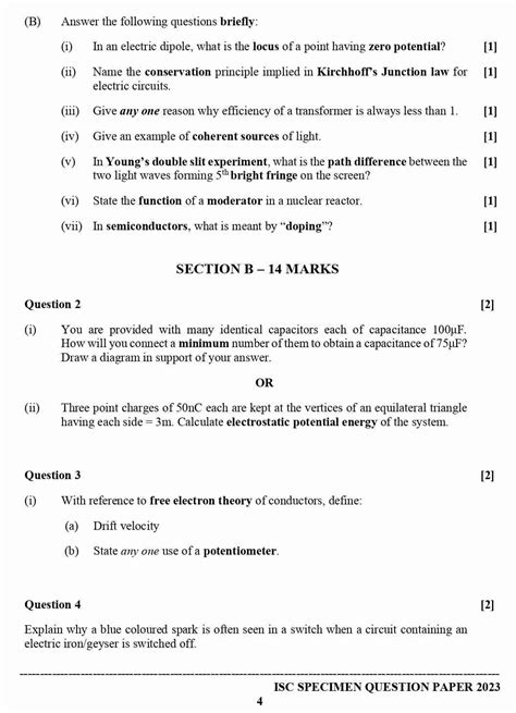 Isc Specimen Paper 2023 Physics Image To U