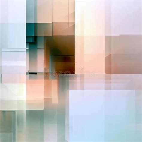 A View Of An Abstract Building With Geometrics In It Stock Illustration Illustration Of