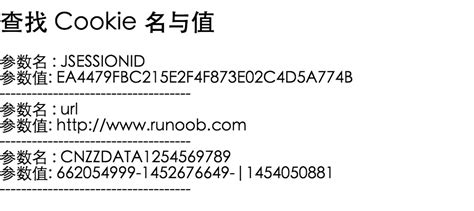 Jsp Cookie 处理 菜鸟教程