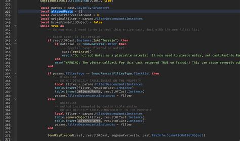 How To Whitelist Parts With FastCast Scripting Support Developer Forum Roblox
