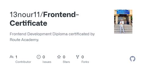 Github 13nour11frontend Certificate Frontend Development Diploma