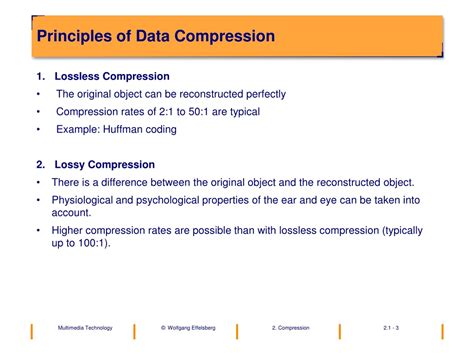 Ppt 2 Compression Algorithms For Multimedia Data Streams Powerpoint