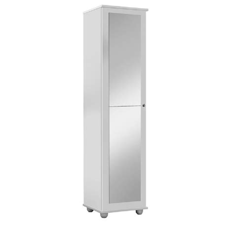Armário E Sapateira Multiuso Marrie Com Espelho 1 Porta Branco Janda
