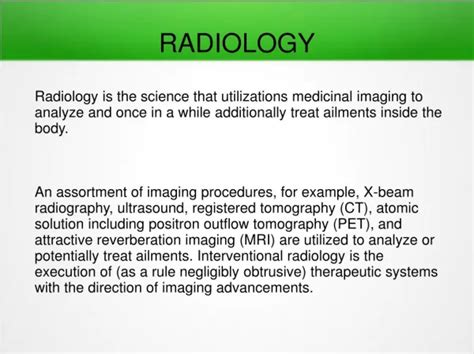 PPT RADIOLOGY PowerPoint Presentation Free Download ID 745016