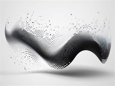 Premium Photo Mesmerizing 3d Wave Pattern Of Flowing Dots And Particles