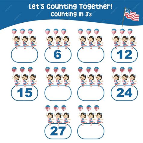 Premium Vector Mathematic Counting Worksheet Math Activity Count And Write The Missing Numbers