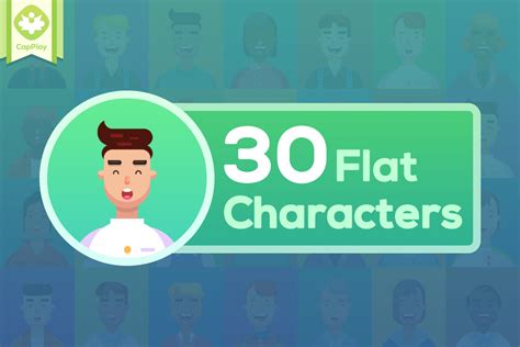 2d Flat Avatars 30 Game Character Sprites 2d Characters Unity Asset Store