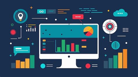 Premium Vector Detailed View Of A Hightech Monitoring Dashboard