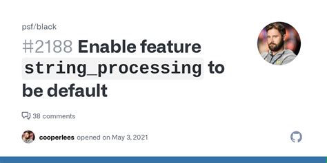 enable feature `string processing` to be default · issue 2188 · psf