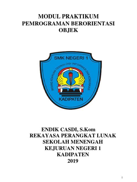 Modul Praktek Pbo Endik Pdf
