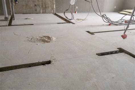 Small Pile Of Construction Plaster On The Floor Stock Image Image Of Construction Plaster