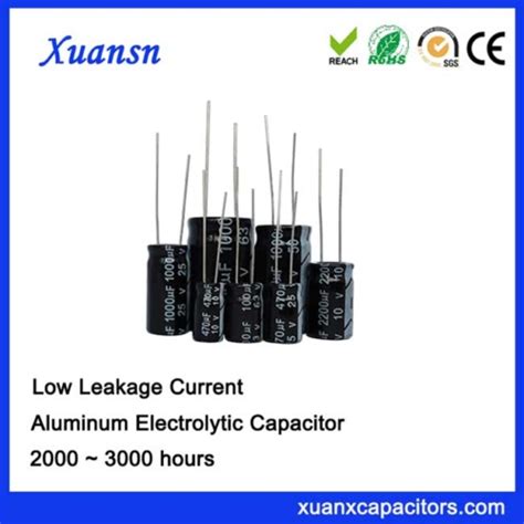Low Leakage Current Electrolytic Capacitor Large Ripple Current Capacitor