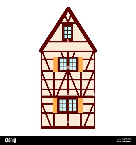 Old German Timbered House Stock Vector Images Alamy